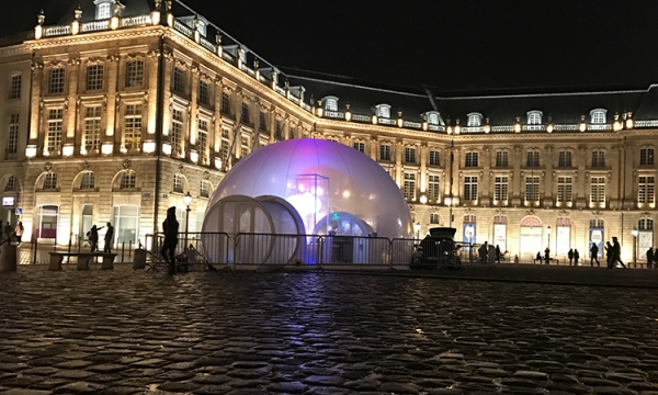 Dôme gonflable transparent - Location et achat - Platibubble