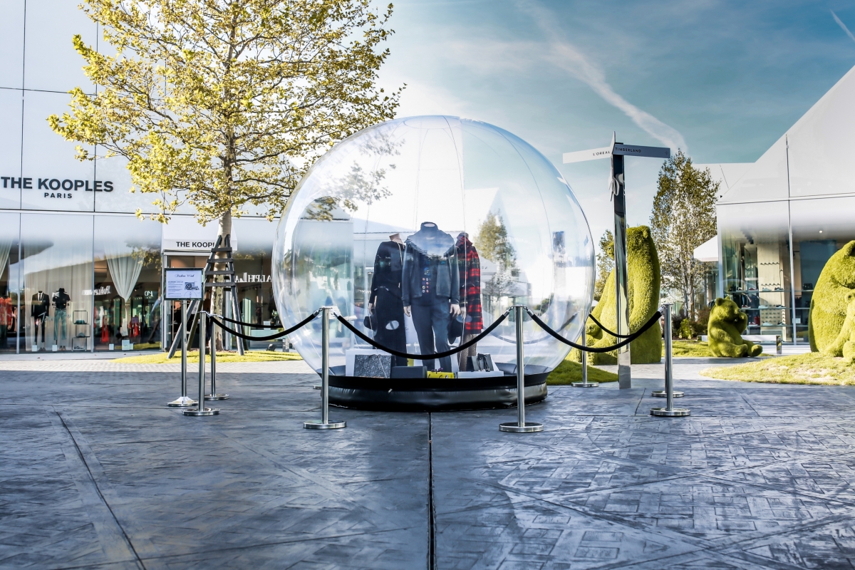 Bulle pour showroom / pop-up store